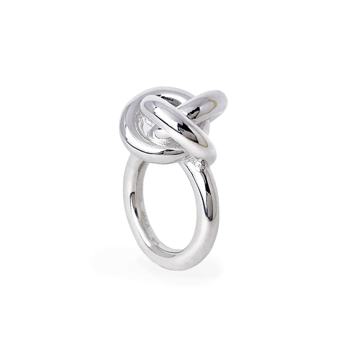 Fat Knot ring | Silver ring with large knot | Design Mila Silver